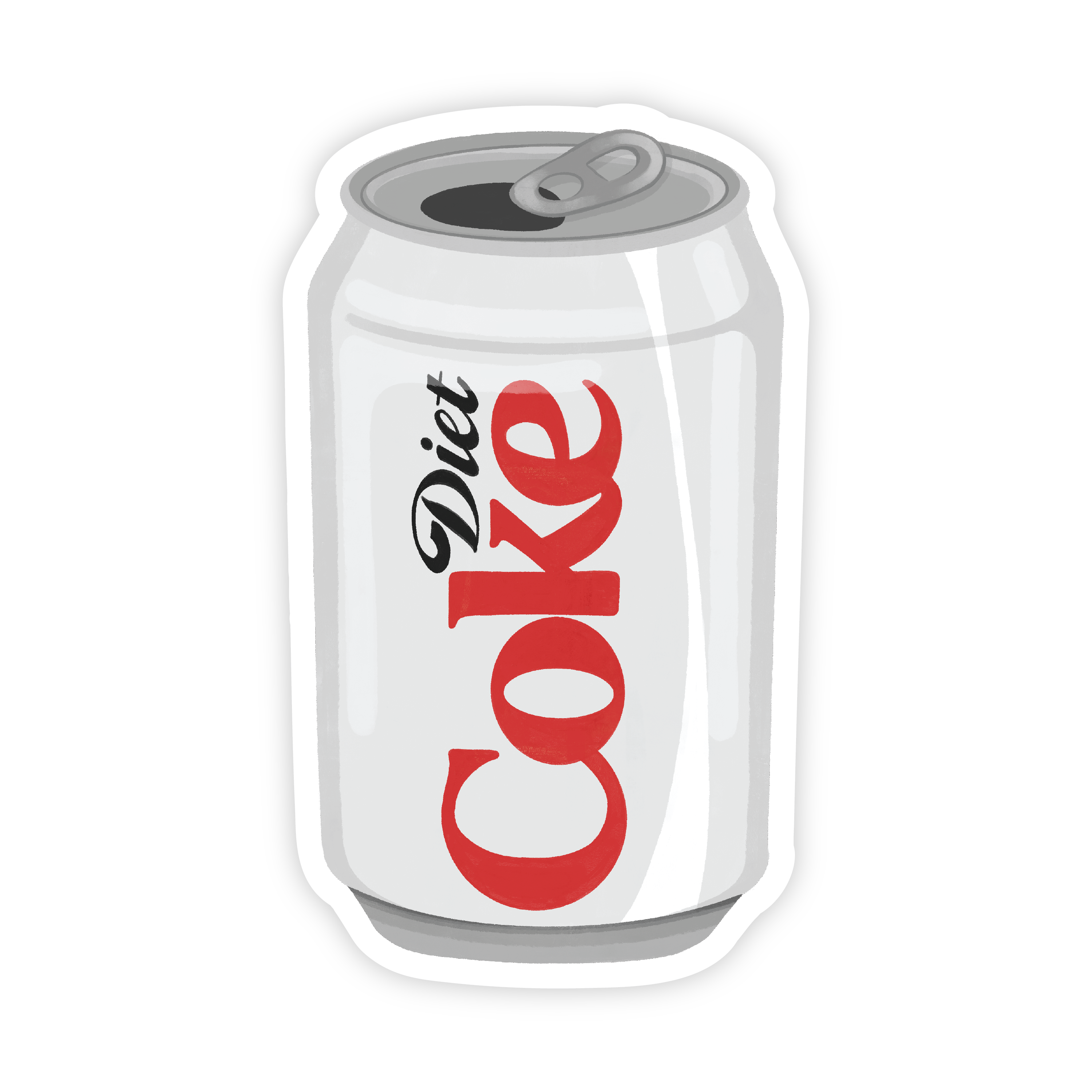 Vinyl Sticker | Crispy Diet Cola Can - Soda Pop Drink – Blue Bare Merc ...