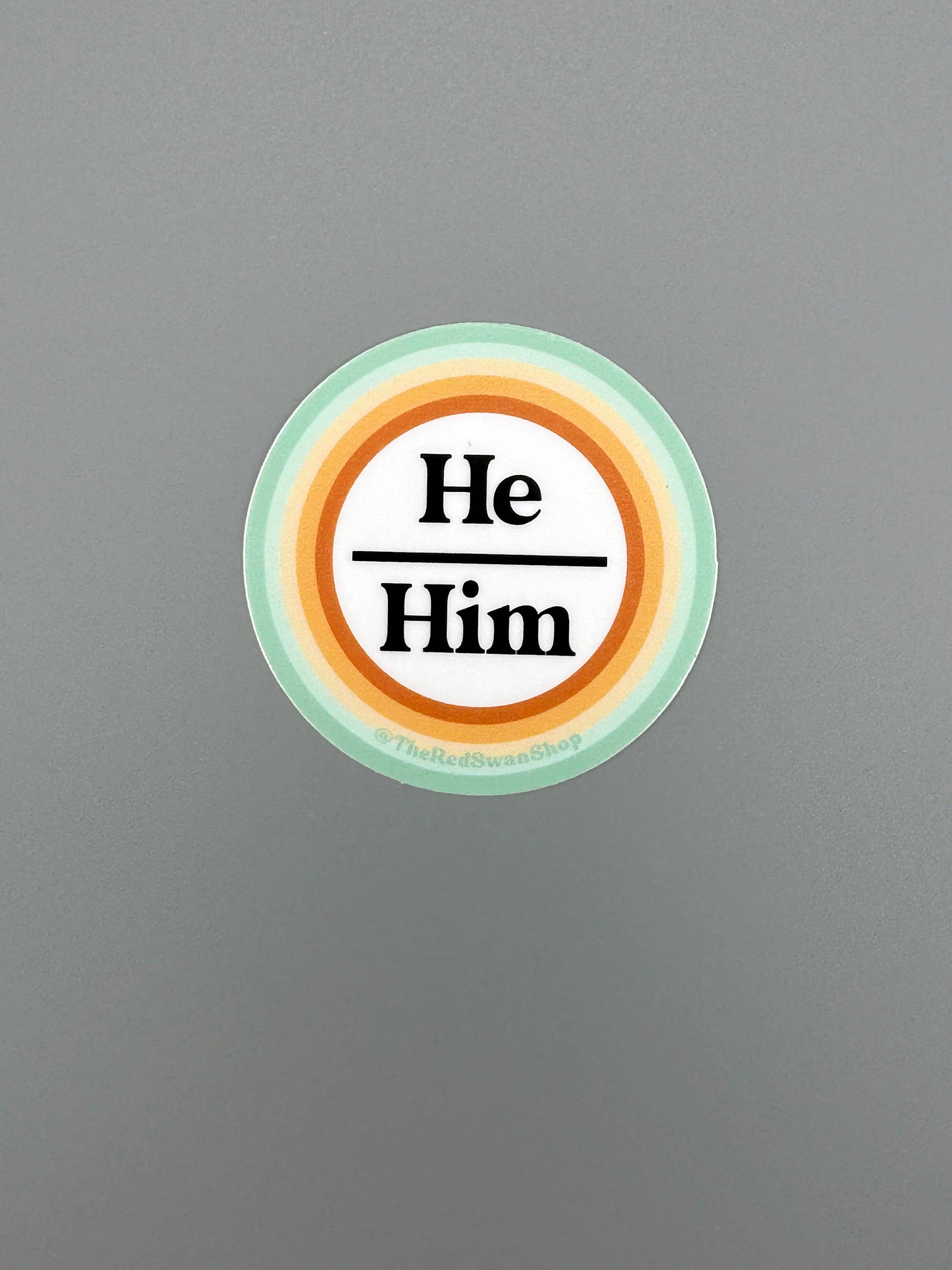 Sticker | Pronouns - He/Him – Blue Bare Merc. & Made